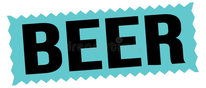 BEER Text Written on Blue-black Stamp Sign Stock Illustration ...