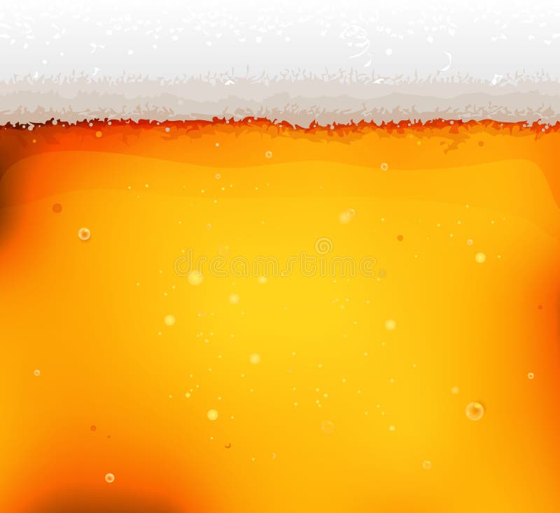 Beer Texture Background with Froth and Bubbles Stock Vector ...