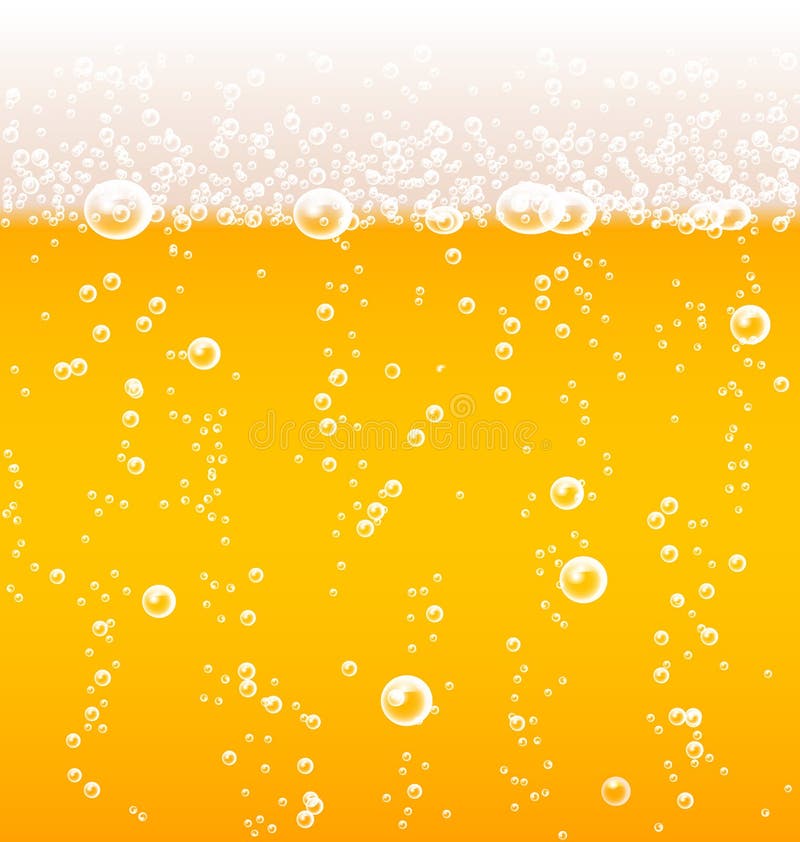 Beer Texture with Bubbles and Foam Stock Vector - Illustration of malt ...