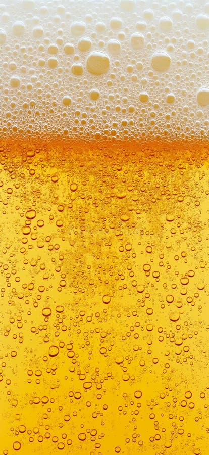 Beer Texture. Close-up of Beer with Foam on Top Stock Illustration ...