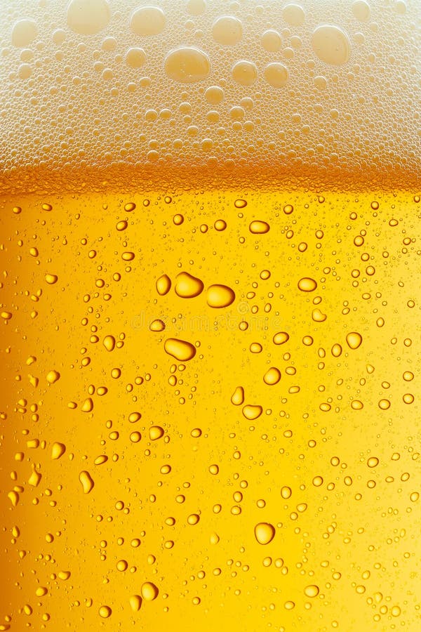 Beer Texture. Close-up of Beer with Foam on Top Stock Illustration ...
