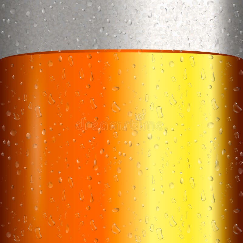 Beer with Transparent Bubble on Mug. Yellow Liquid 3d Realistic Vector ...
