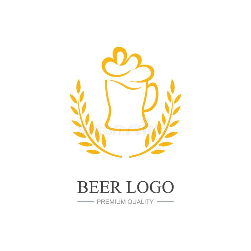 Beer Vintage Logo Design Template Inspiration Vector Illustration Stock ...