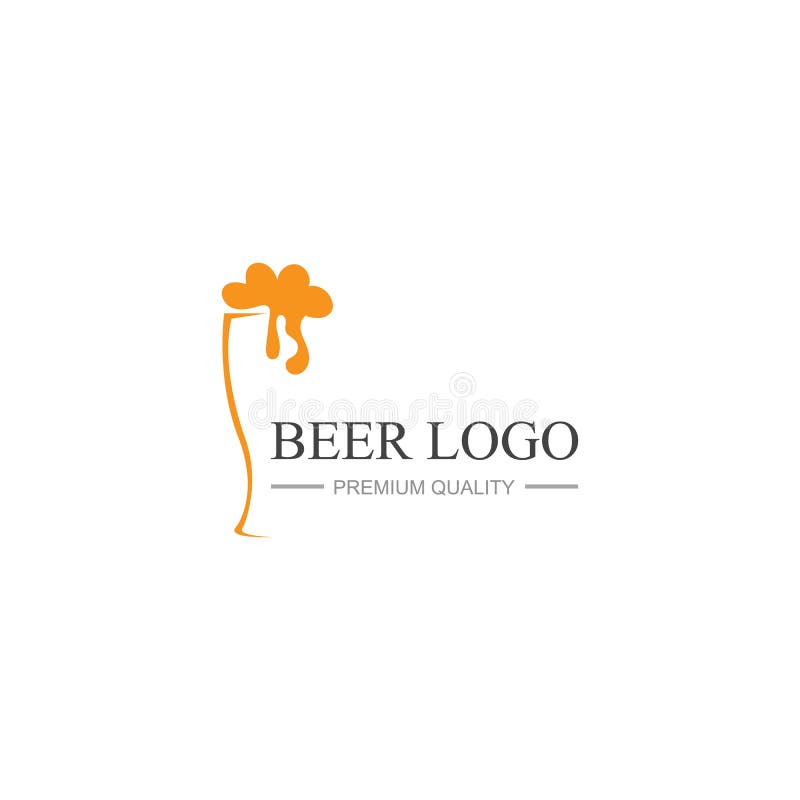 Beer Vintage Logo Design Template Inspiration Vector Illustration Stock ...