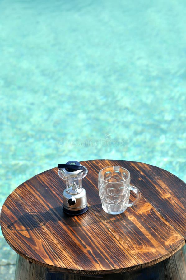 Beer Ware beside Swimming Pool Stock Image - Image of enjoy ...