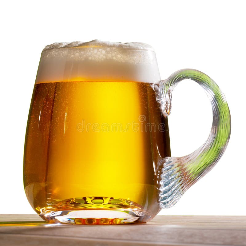 Beer on the White Background Stock Image - Image of pint, lager: 63788091