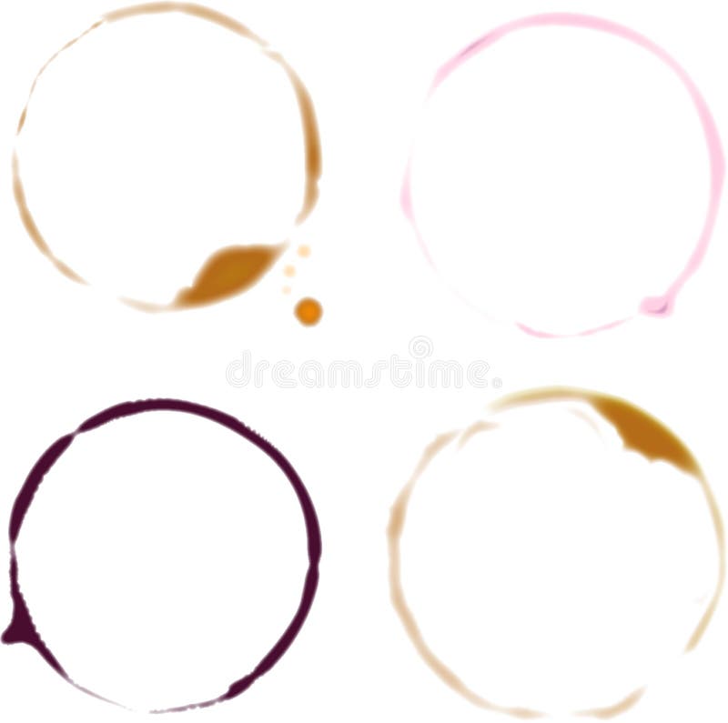 Beer And Wine Glass Rings Stock Illustration Illustration Of Round 49912959