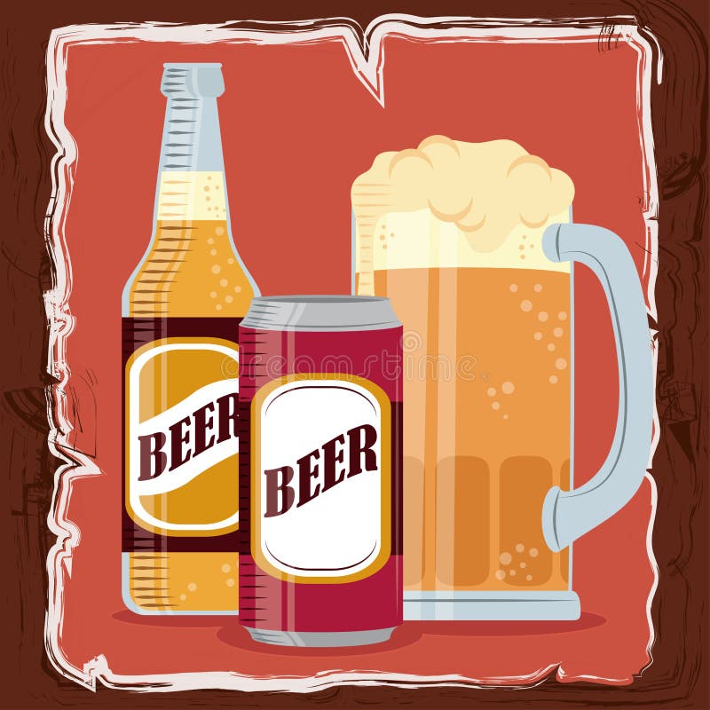 Beers alcohol card stock vector. Illustration of beer - 222923870