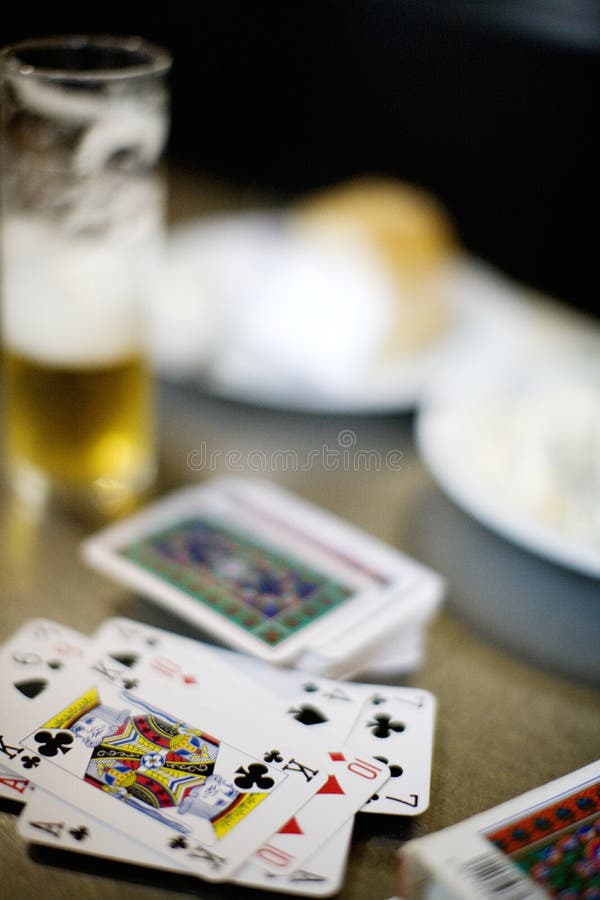 Beers and cards stock image. Image of beer, cards, vaccation - 7657893