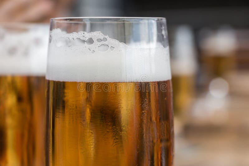 Beers close up stock photo. Image of alcoholic, beverage - 97808726