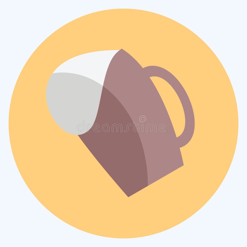 Beers Toasting Icon in Trendy Flat Style Isolated on Soft Blue ...