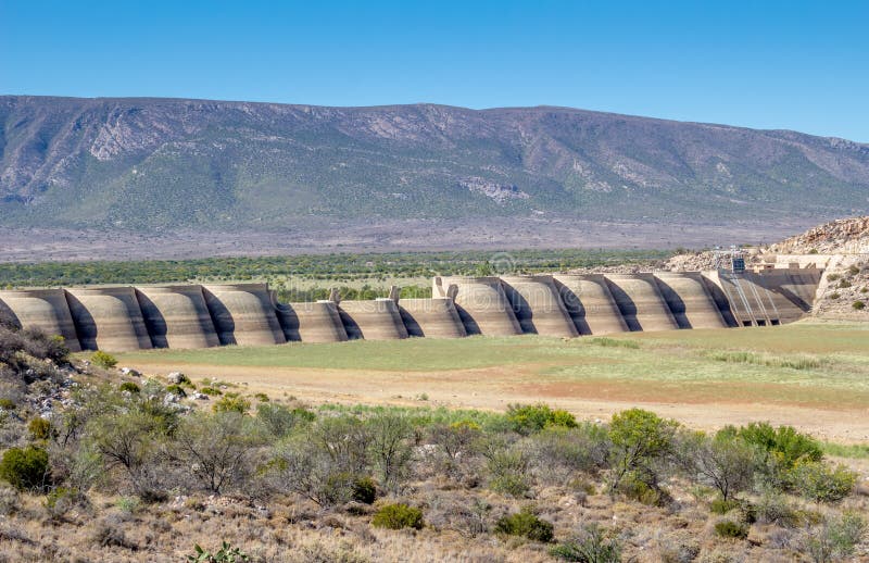 Beervlei Dam Wall South Africa - Groot River Stock Photo - Image of ...