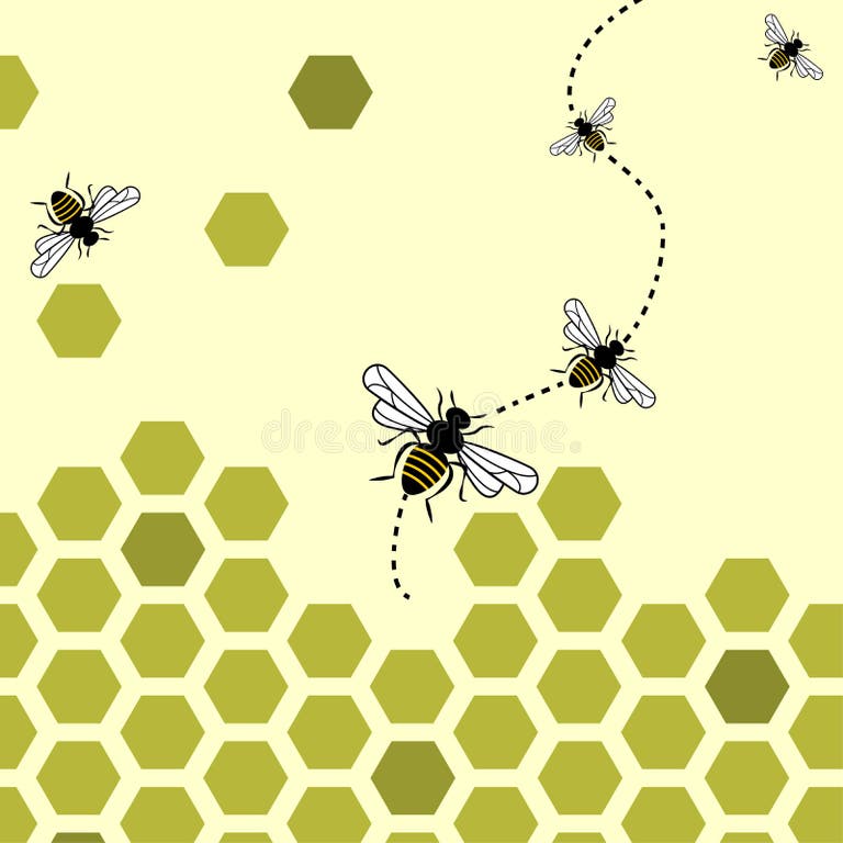 Bees Background Stock Illustrations – 36,304 Bees Background Stock ...