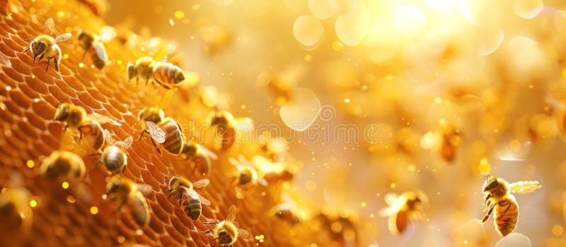 Bees Flying in Swarm stock image. Image of insects, movement - 309311789