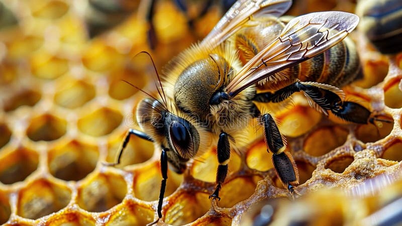 Bees Gather Nectar and Pollen while Building and Maintaining Their ...