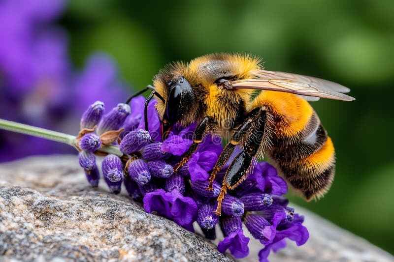 Bees and Lavender, Fragrant Fields, Buzzing with Life Create a Sensory ...