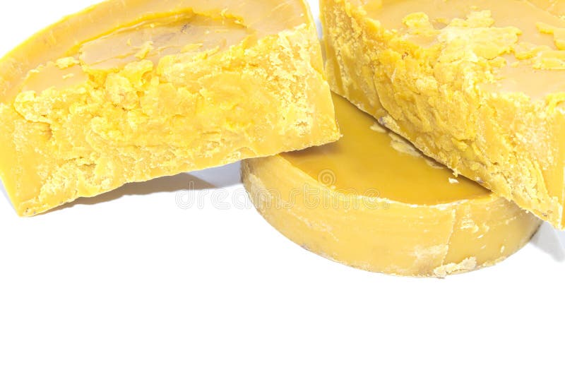 Beeswax on a White Background. Stock Image - Image of beewax, mold ...
