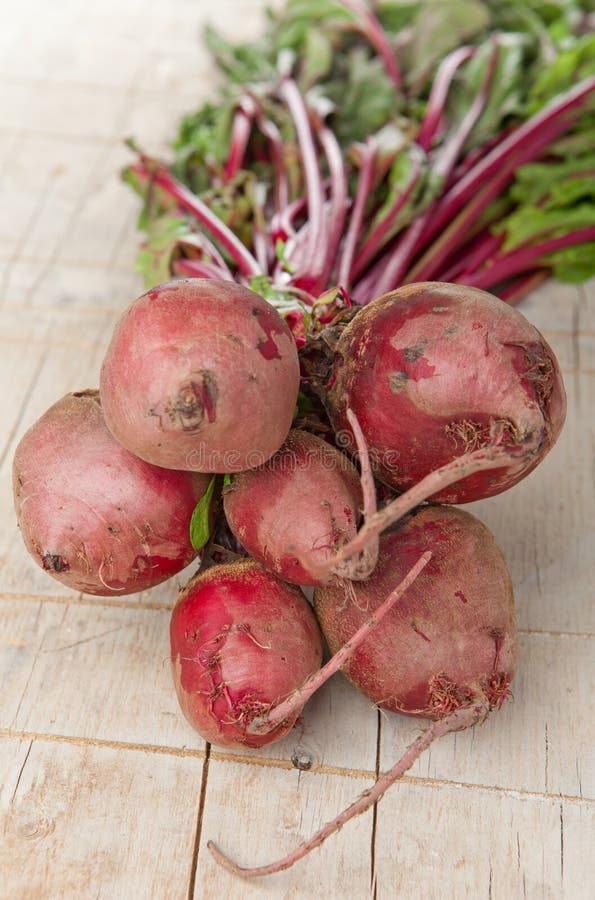 Chioggia Striped Beet on Wood Table Stock Photo - Image of organic ...
