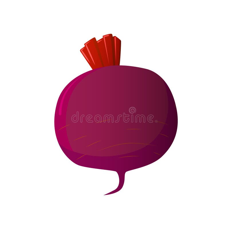 Beet Icon. Cartoon Style Object. Vector Illustration. Stock Vector ...