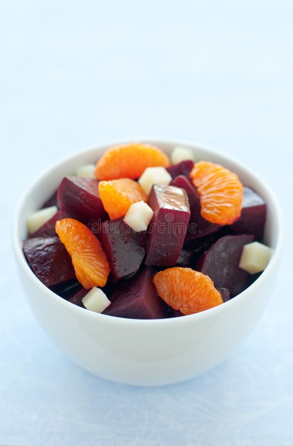 Beet and Mandarin Salad stock photo. Image of diet, plant - 29468296