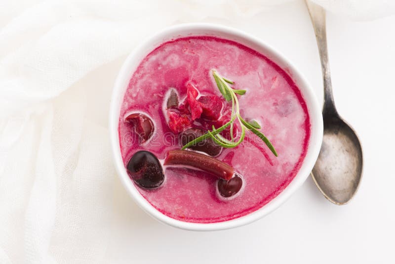 Beet Root European Soup Called Borscht Stock Image - Image of healthy ...
