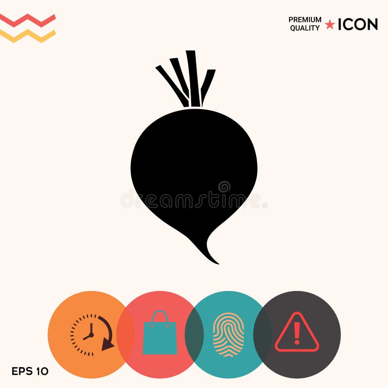 Beet root icon stock vector. Illustration of delicious - 105772658
