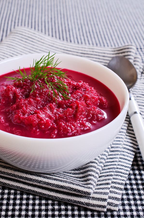 The beet soup stock photo. Image of ceramic, gourmet - 54000390