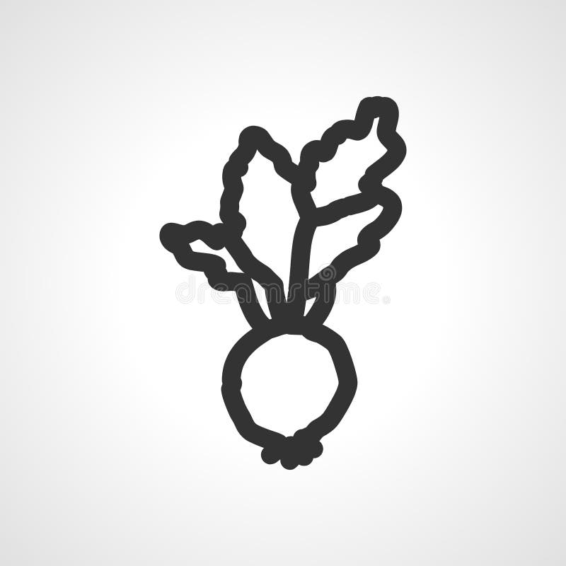 Beet Linear Icon. Modern Outline Beet Logo Concept on White Back Stock ...