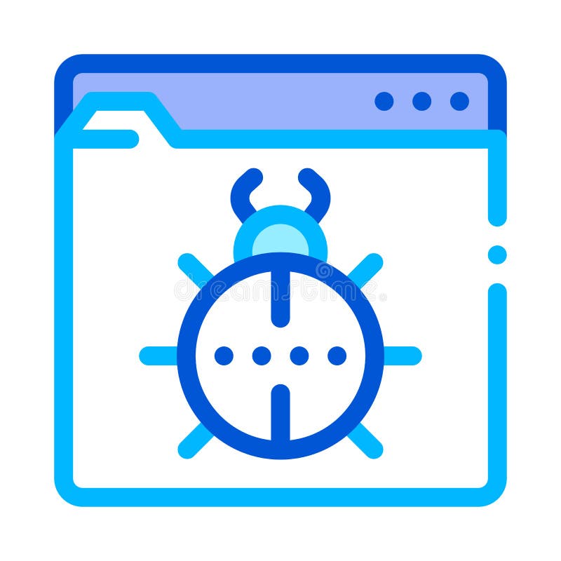Beetle Bug Code Mistake or Virus Vector Line Icon Stock Vector ... Beetle Bug Code Mistake or Virus Vector Line Icon Stock Vector ...