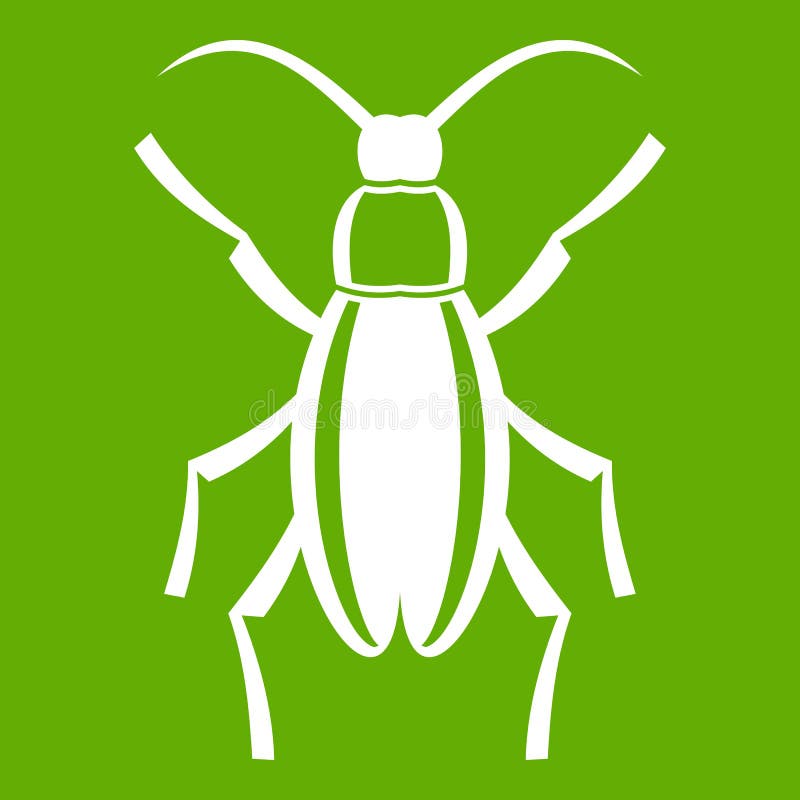 Beetle bug icon green stock vector. Illustration of detail - 109088673