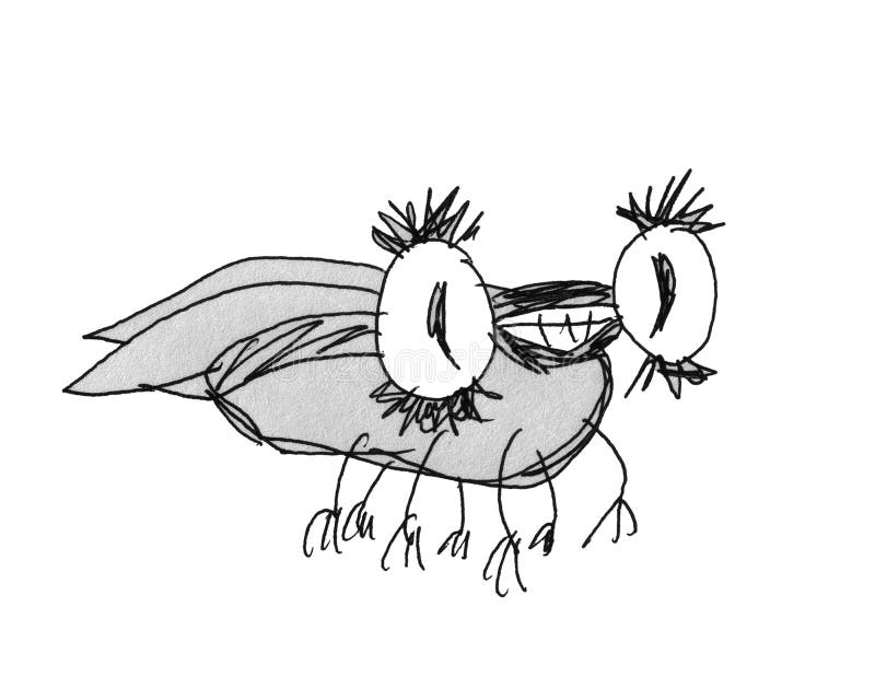 Beetle Character Drawing in Cartoon Style. Funny Bug Stock Illustration ...