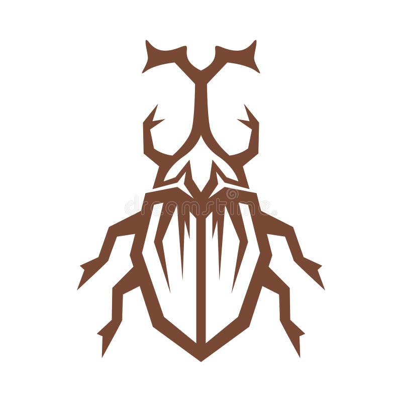 Beetle logo icon design stock vector. Illustration of rhino - 279054960