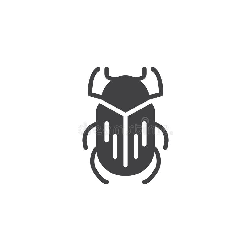 Beetle pests vector icon stock vector. Illustration of striped - 138701376