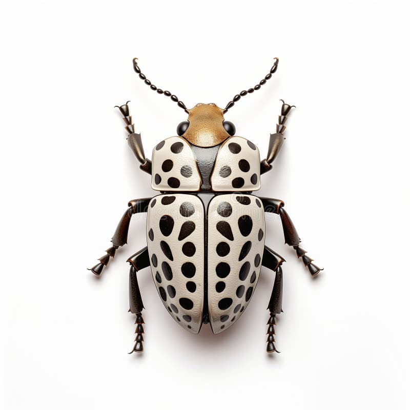 Copper Patina Punk: a Beetle Robot S White Surface Adventure Stock ...