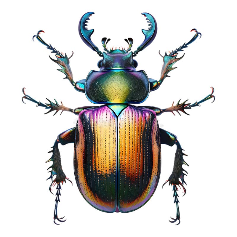 Beetle on Transparent Background - Ai Generated Stock Illustration ...