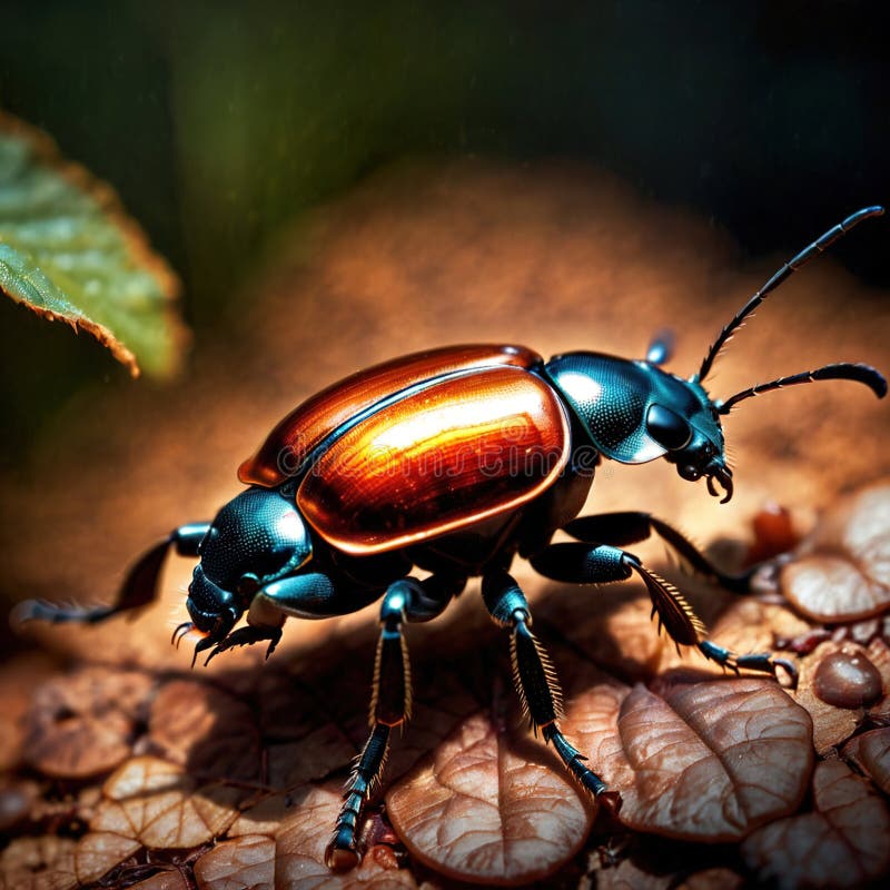 Beetle Wild Animal Living in Nature, Part of Ecosystem Stock ...