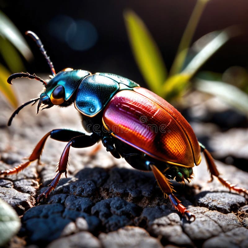Beetle Wild Animal Living in Nature, Part of Ecosystem Stock ...