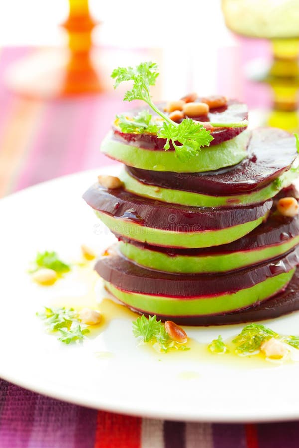 Beetroot and avocado stock image. Image of lunch, appetizer - 15606269
