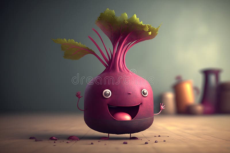 Beetroot Cartoon Character. Stock Illustration - Illustration of funny ...
