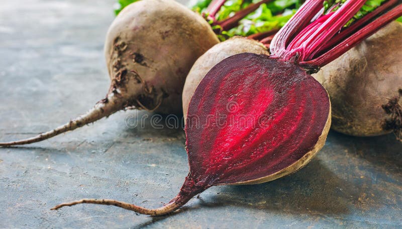 Beetroot, Copyspace on a Side Stock Illustration - Illustration of ...