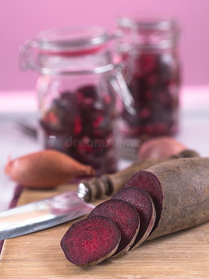 Beetroot, cut in discs stock photo. Image of vegetables - 52622020