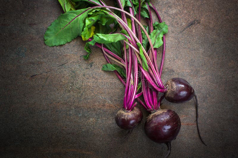 Beetroot on Dark Stone Table. Stock Image - Image of fresh, cooking ...