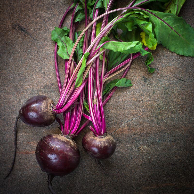 Beetroot on Dark Stone Table. Stock Image - Image of fresh, cooking ...
