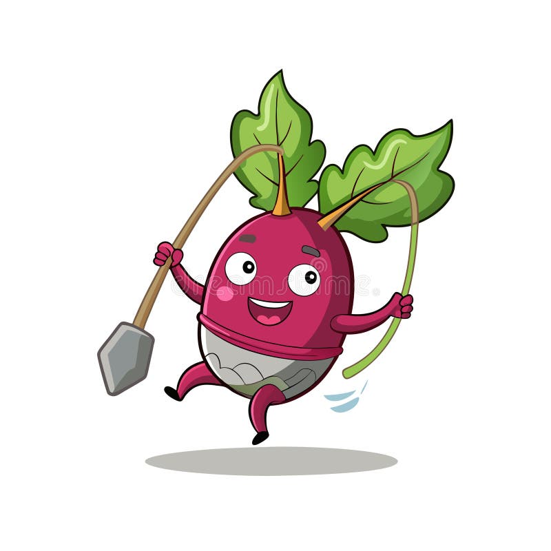 Beetroot in Distressed Swinging Sculpting Art Stock Illustration ...