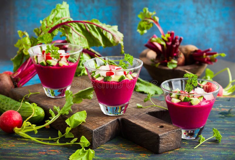 Beetroot gazpacho soup stock image. Image of healthy - 53391195