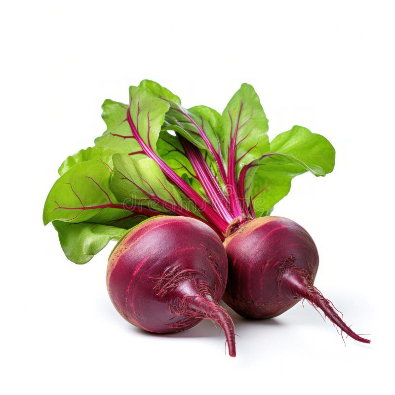 Beetroot with Green Leaves Isolated on White Background Stock Photo ...