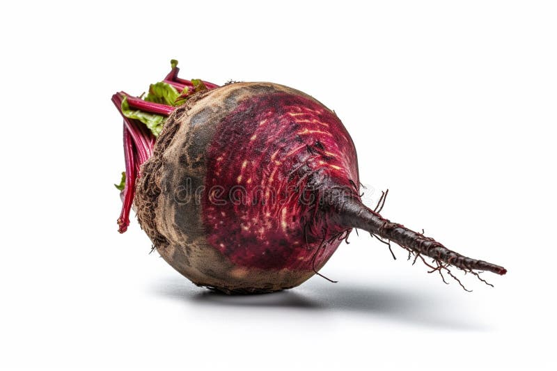 Beetroot Isolated on White Background. Fresh Red Beetroot with Leaves ...