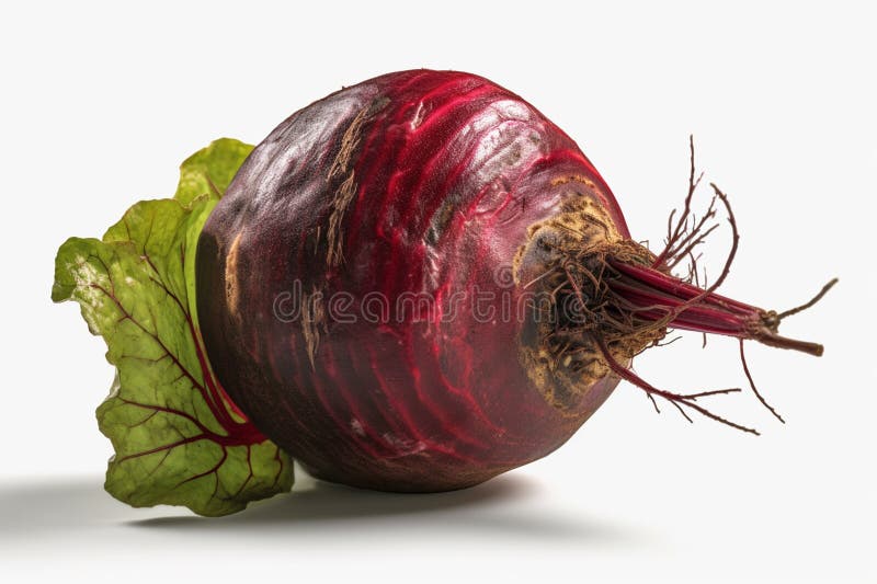 Beetroot Isolated on White Background. Fresh Red Beetroot with Leaves ...