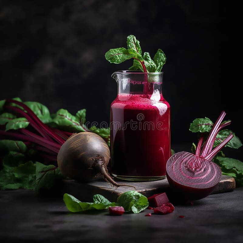 Beetroot Juice is a Refreshing and Healthy Drink Stock Photo - Image of ...