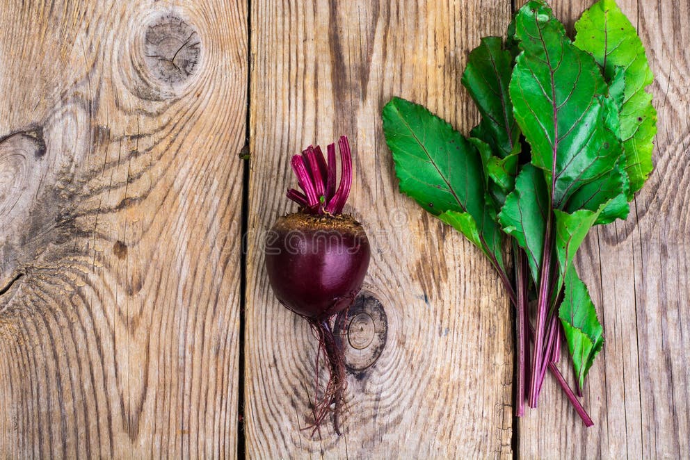 Beetroot on Old Wooden Table Stock Photo - Image of ripe, ingredient ...